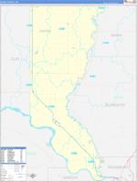 Union County, SD Wall Map Color Cast Style by MarketMAPS - MapSales